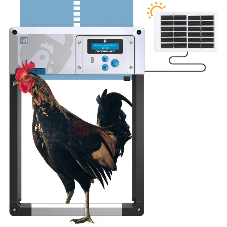 ChickenGuard Pro - Automatic Timed Chicken Door with Light Sensor