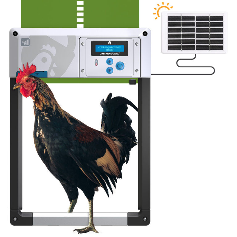 ChickenGuard Pro - Automatic Timed Chicken Door with Light Sensor