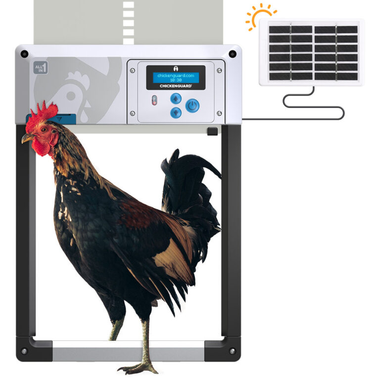 ChickenGuard Pro - Automatic Timed Chicken Door with Light Sensor